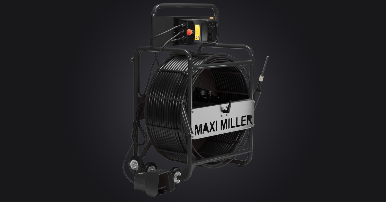 The Maxi Miller is the ideal tool for pipe cleaning.